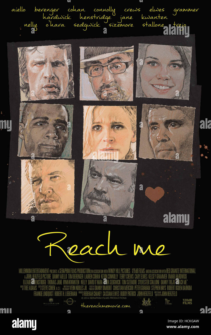 REACH ME, clockwise from top left: Thomas Jane, Sylvester Stallone ...