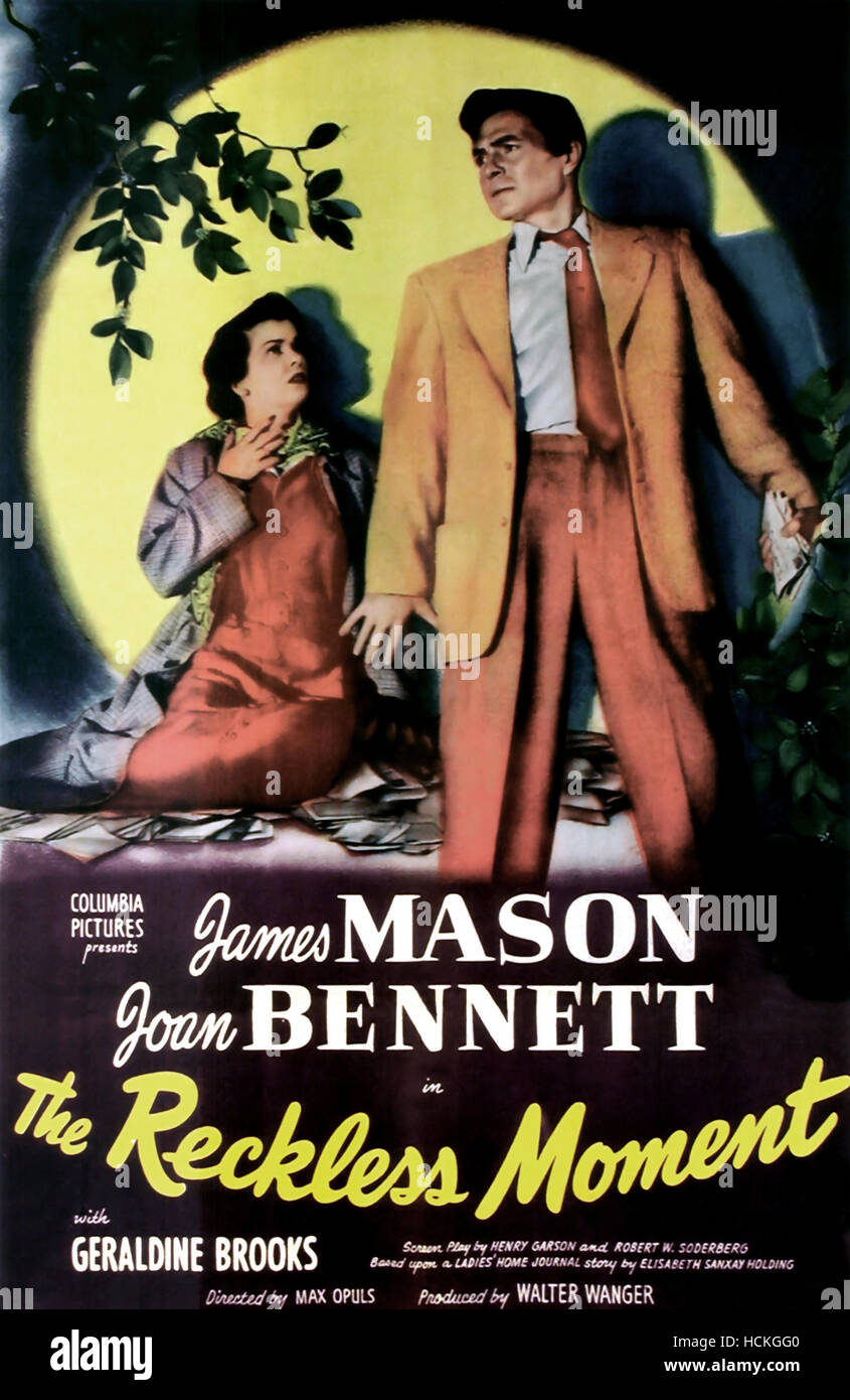THE RECKLESS MOMENT, from left, Joan Bennett, James Mason, 1949 Stock ...
