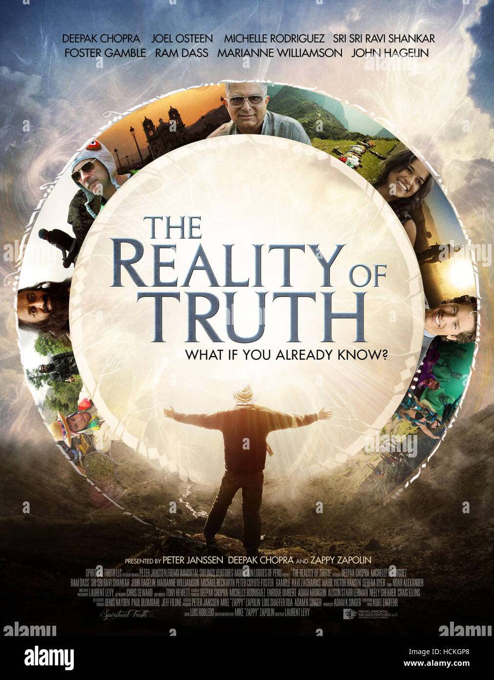 THE REALITY OF TRUTH, US poster, Sri Sri Ravi Shankar (left), Deepak ...