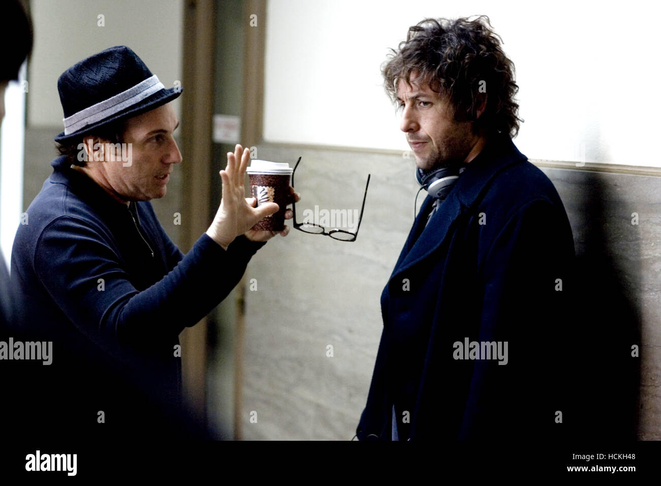 REIGN OVER ME, director Mike Binder, Adam Sandler, on set, 2007. ©Sony ...