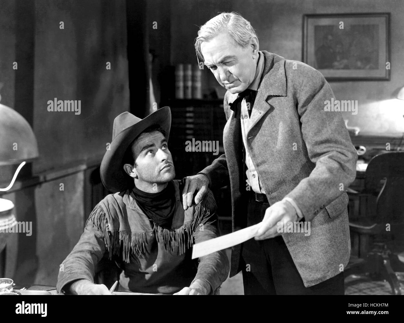RED RIVER, Montgomery Clift, Harry Carey, 1948 Stock Photo - Alamy