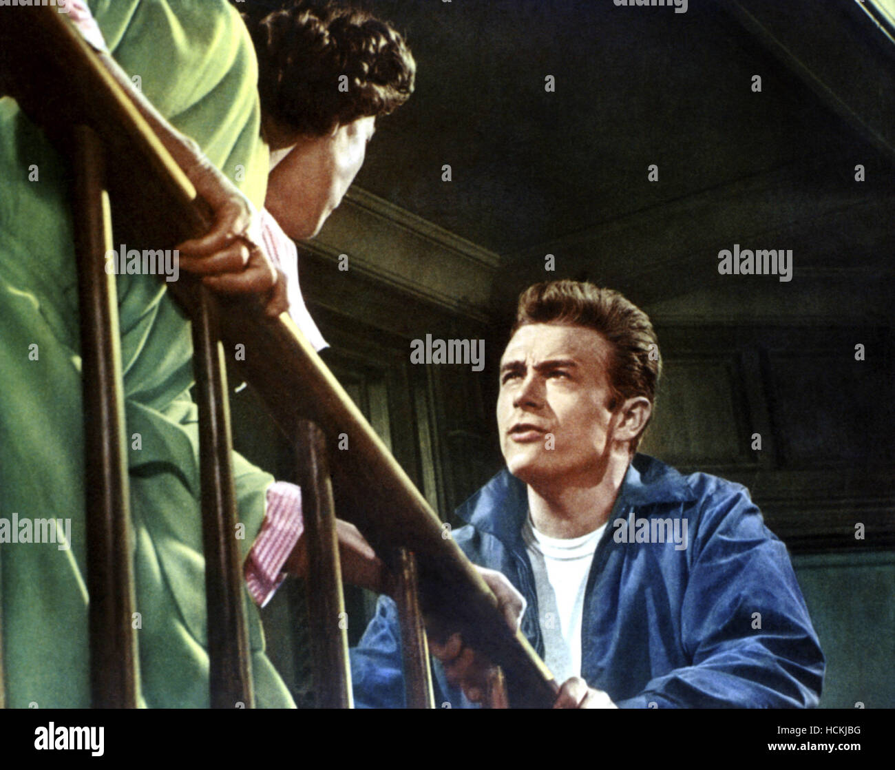 REBEL WITHOUT A CAUSE, from left: Ann Doran, James Dean, 1955 Stock ...