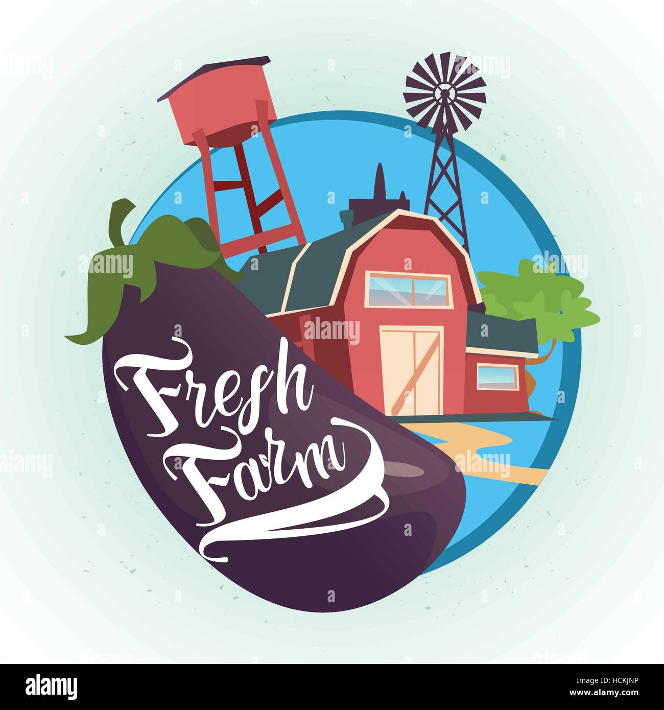 Farmland organic eco farm logo hi-res stock photography and images - Alamy