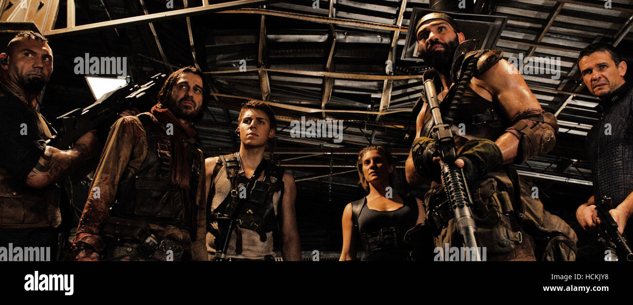 RIDDICK, from left: Dave Bautista, Jordi Molla, Nolan Gerard Funk ...