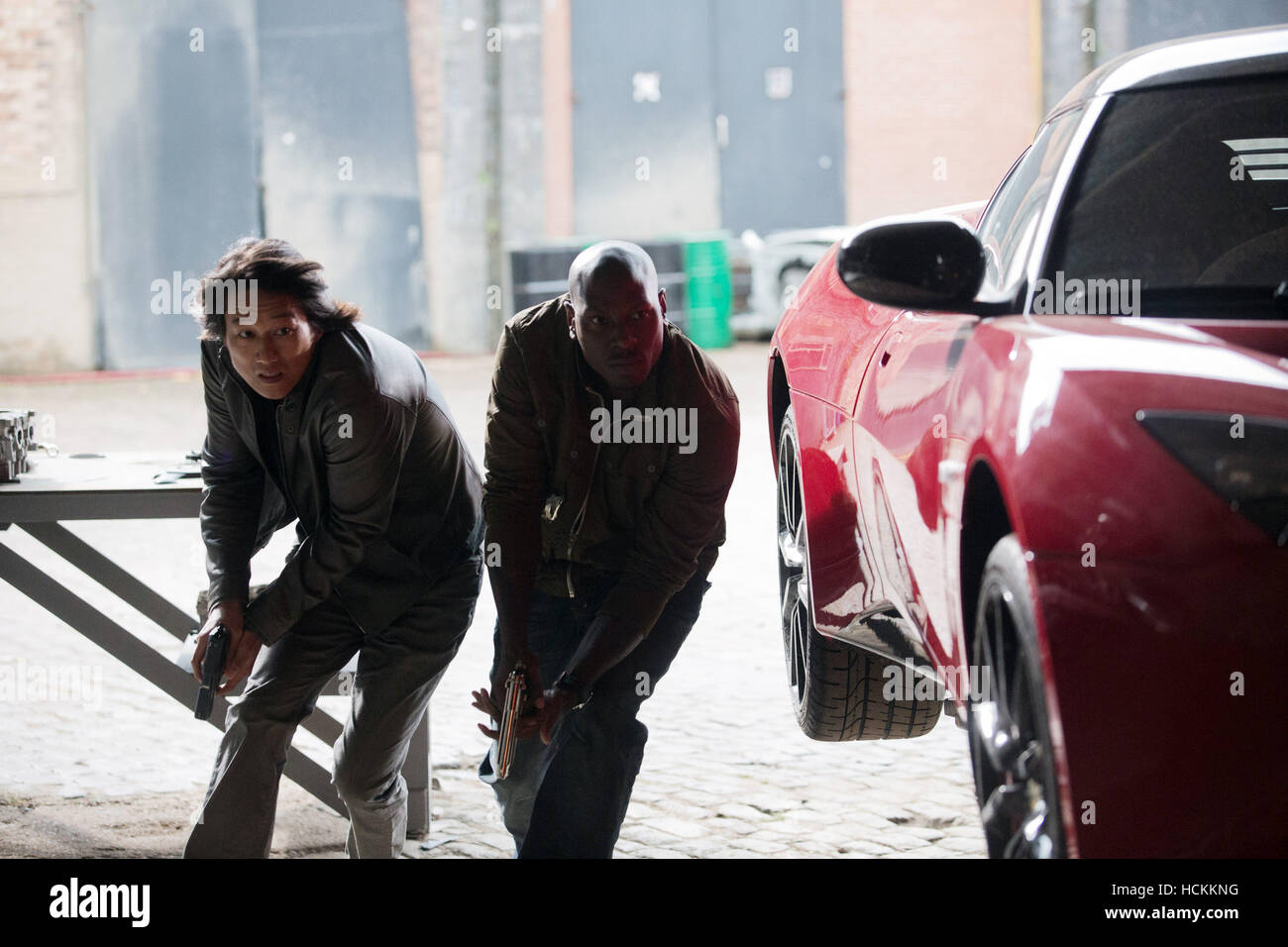 FAST & FURIOUS 6, from left: Sung Kang, Tyrese Gibson, 2013. ph: Giles ...