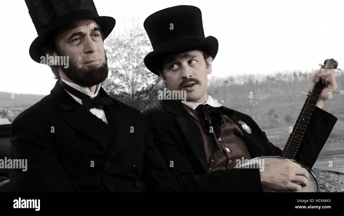SAVING LINCOLN, from left: Tom Amandes, as Abraham Lincoln, Lea Coco ...