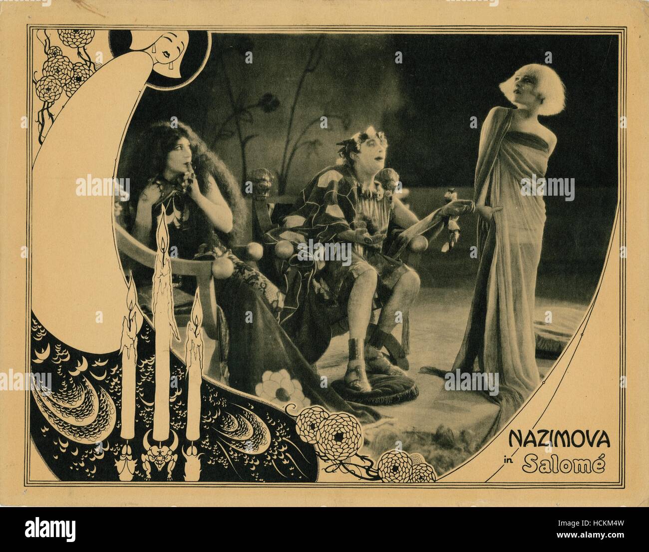 SALOME, lobbycard, from left: Rose Dione, Mitchell Lewis, Alla Nazimova ...