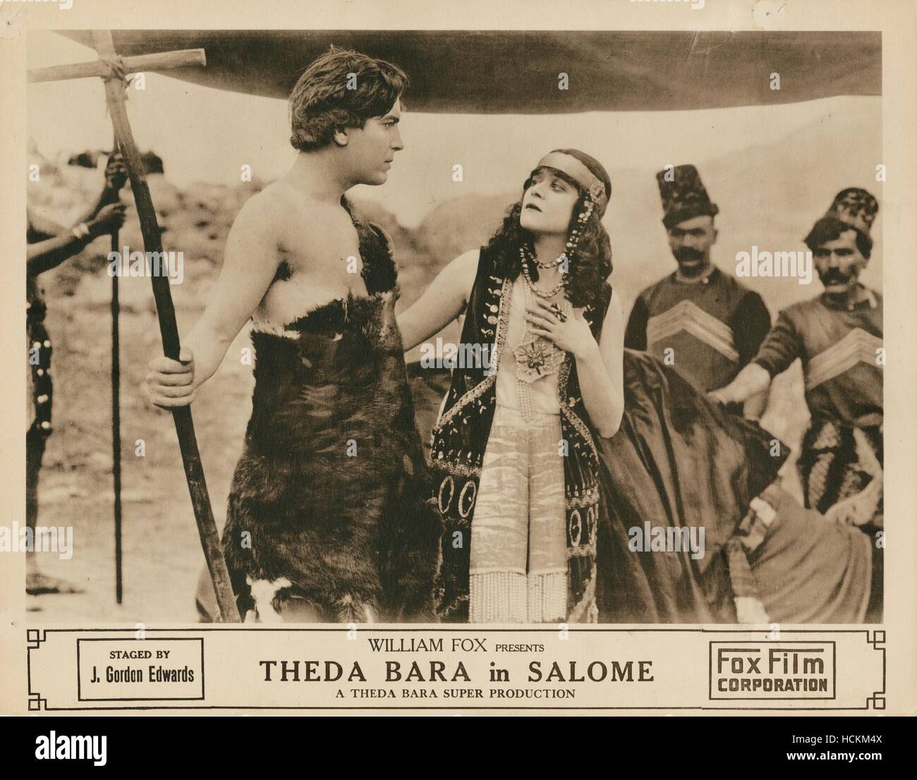 SALOME, lobbycard, from left: Alan Roscoe (as Albert Roscoe), Theda ...
