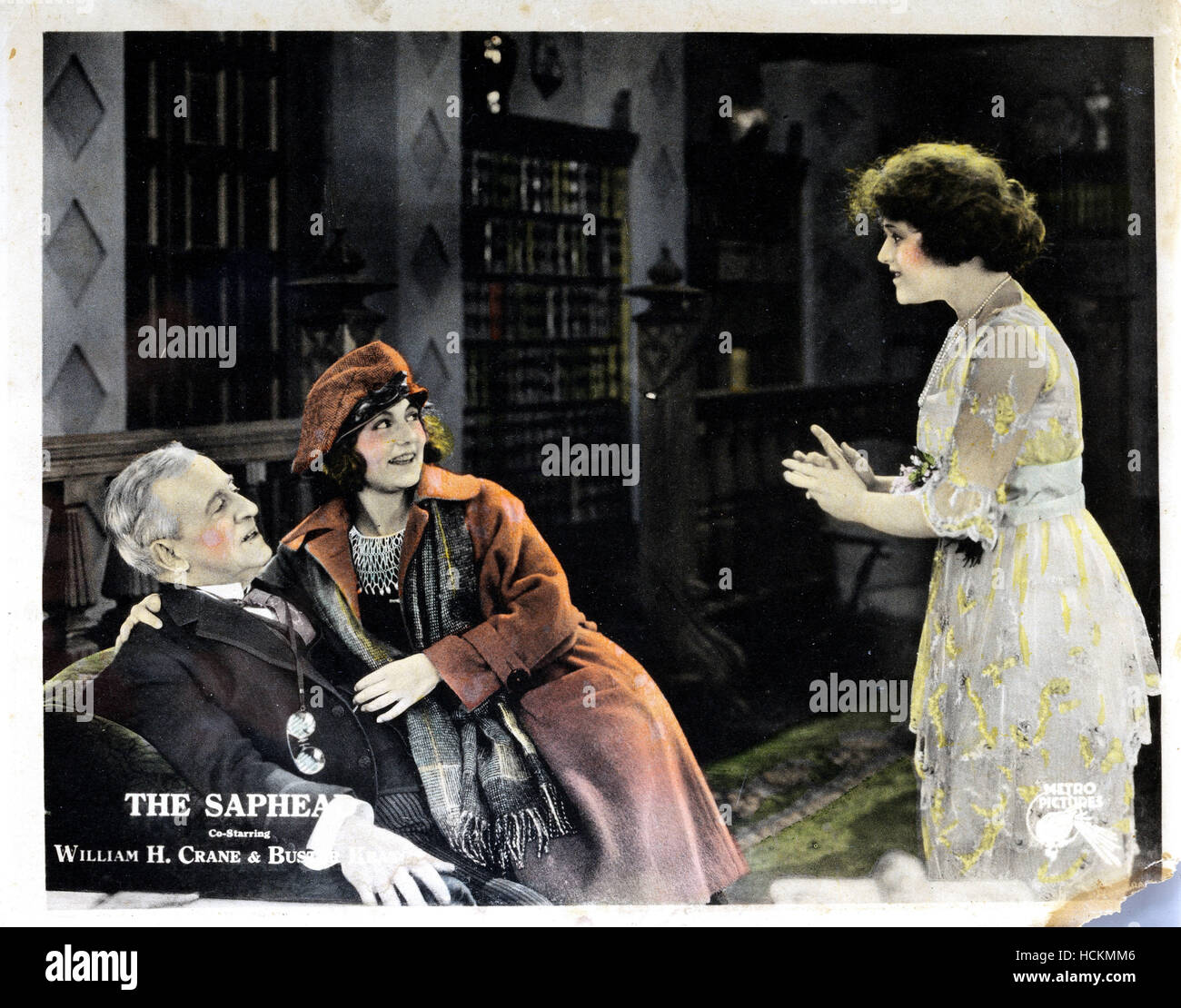 THE SAPHEAD, lobbycard, on left: William H. Crane, Beulah Booker, 1920 ...