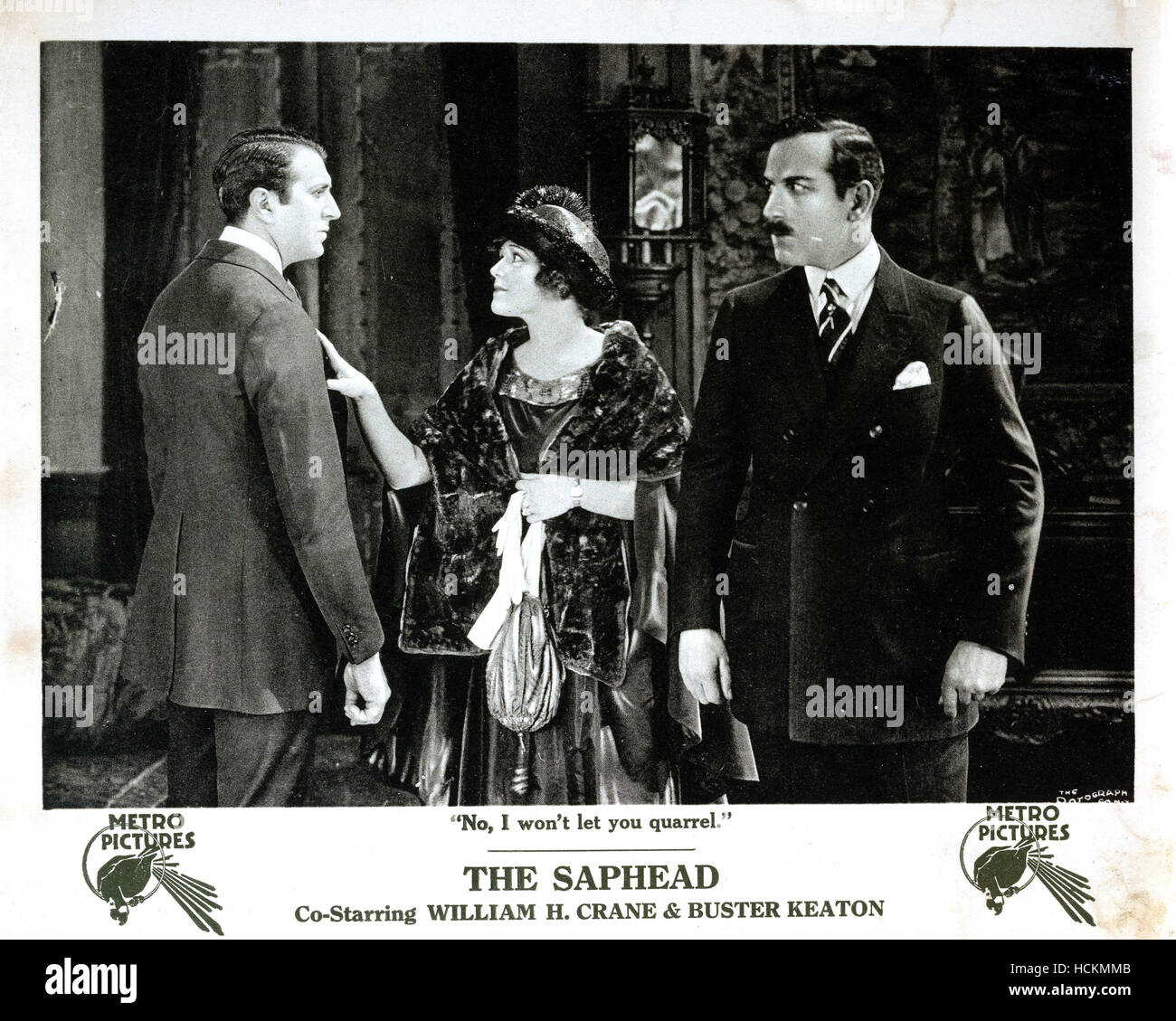 THE SAPHEAD, lobbycard, from left: Irving Cummings, Beulah Booker, Jack ...