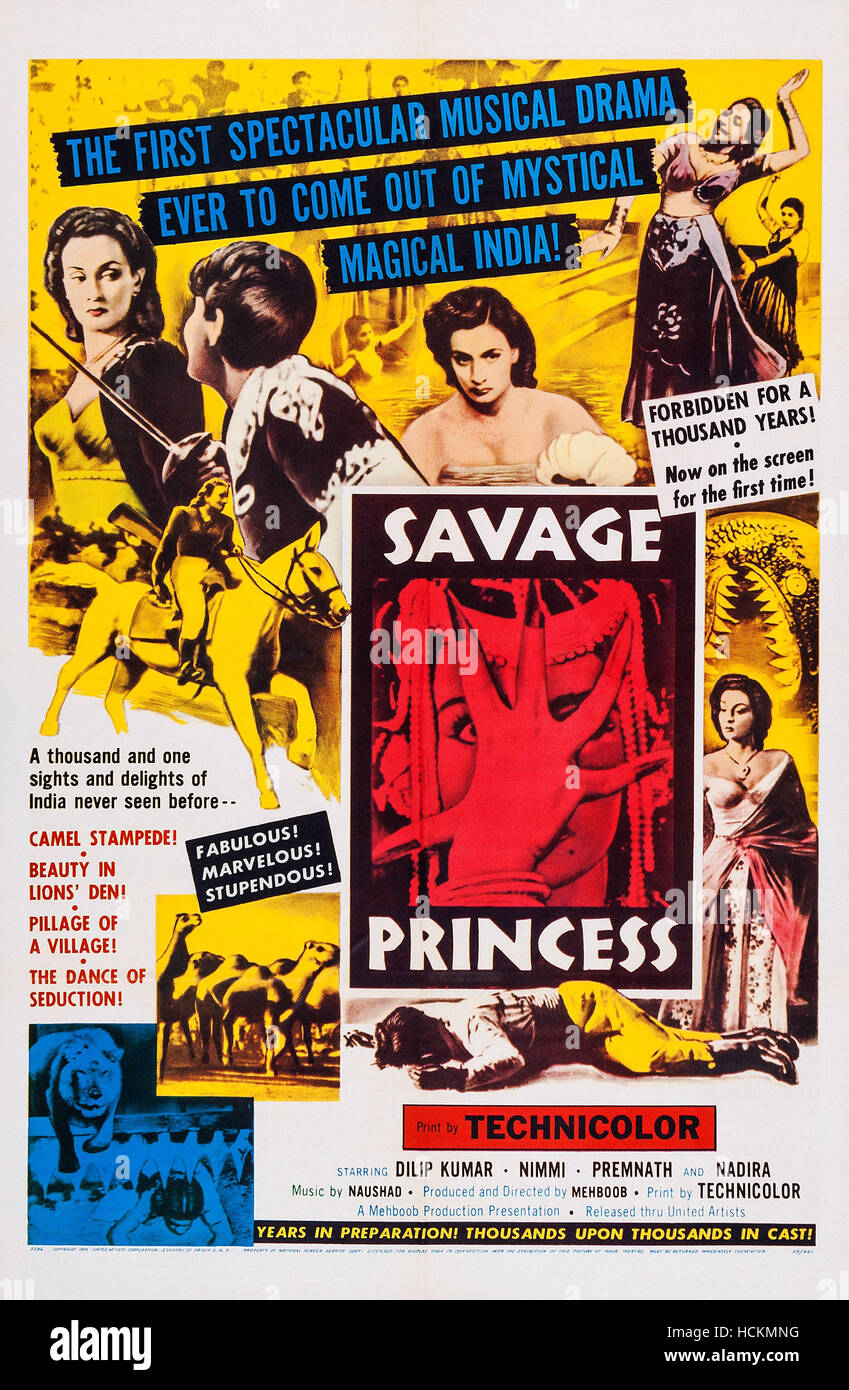 SAVAGE PRINCESS, US poster art, 1952 Stock Photo - Alamy