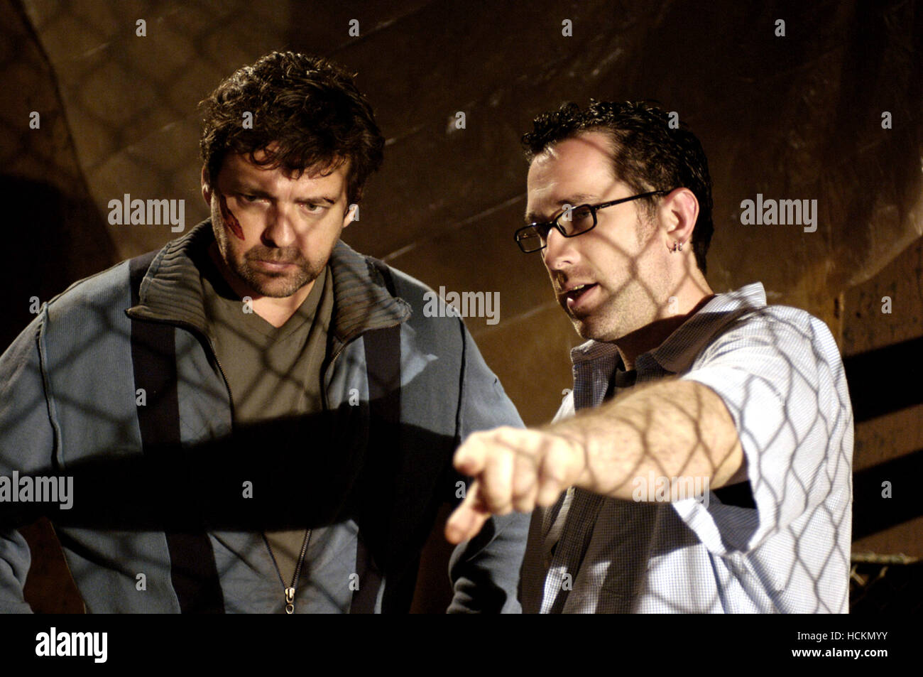 SAW III, Angus Macfadyen, director Darren Lynn Bousman, on set, 2006 ...