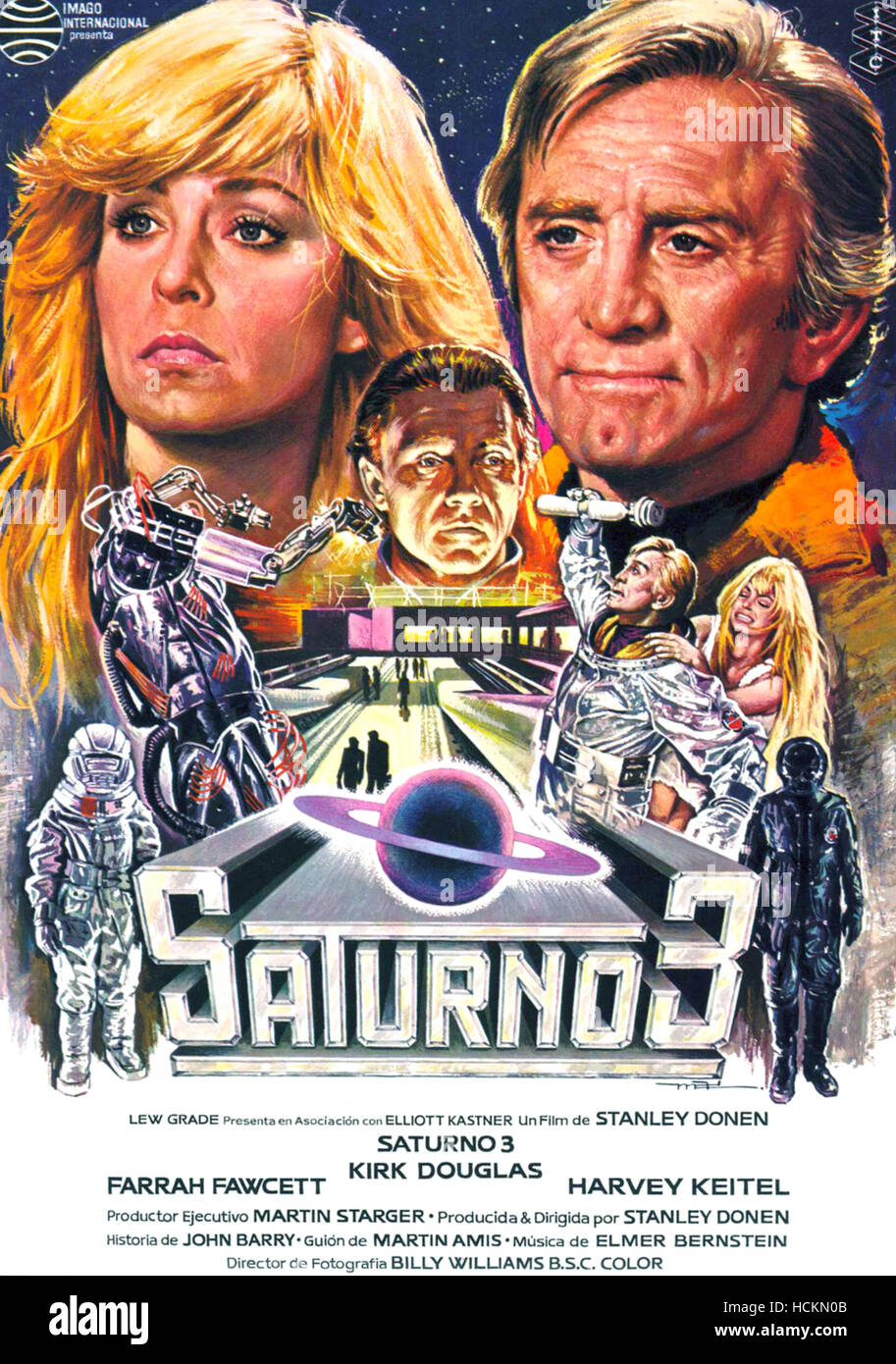 SATURN 3, (aka SATURN CITY, aka SATURNO 3), top l-r: Farrah Fawcett ...