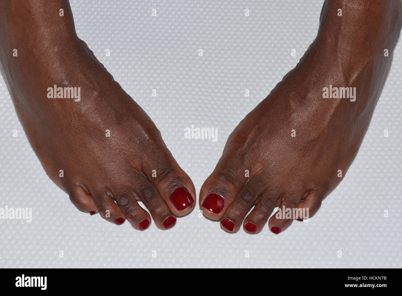 Red Toenails High Resolution Stock Photography and Images - Alamy