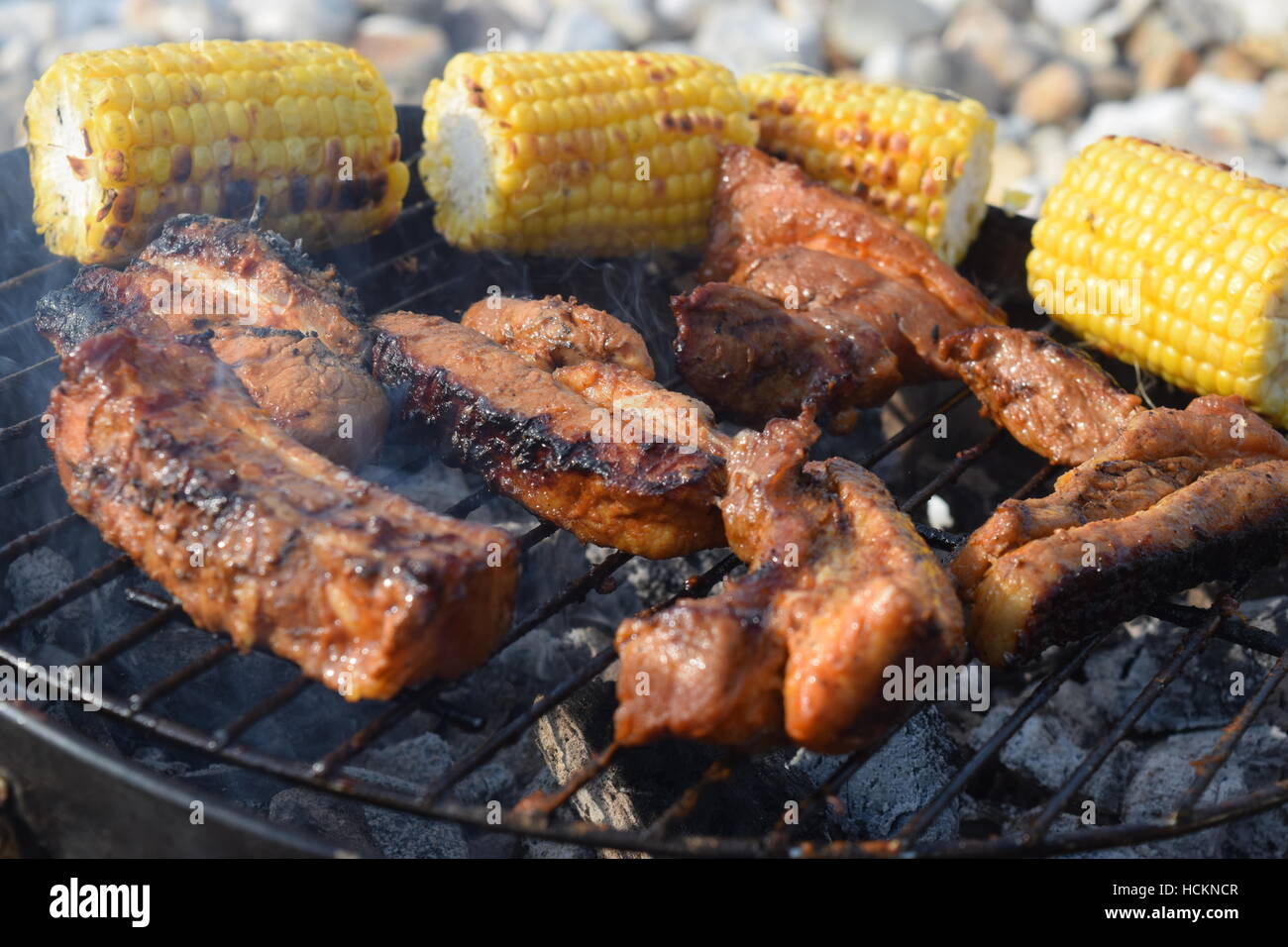 Bbq pork mini ribs hi-res stock photography and images - Alamy