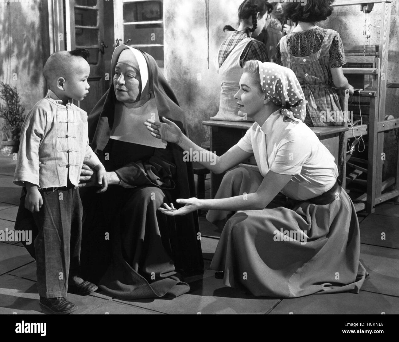 THE SEVENTH SIN, second and third from front left: Francoise Rosay ...