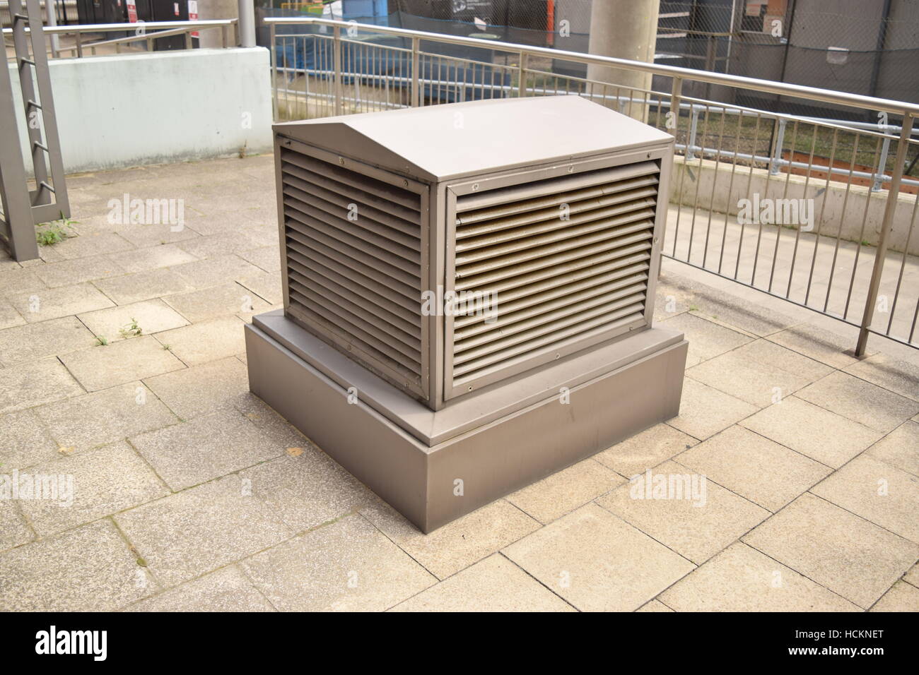 Outdoor air ventilation in a secluded corner Stock Photo - Alamy