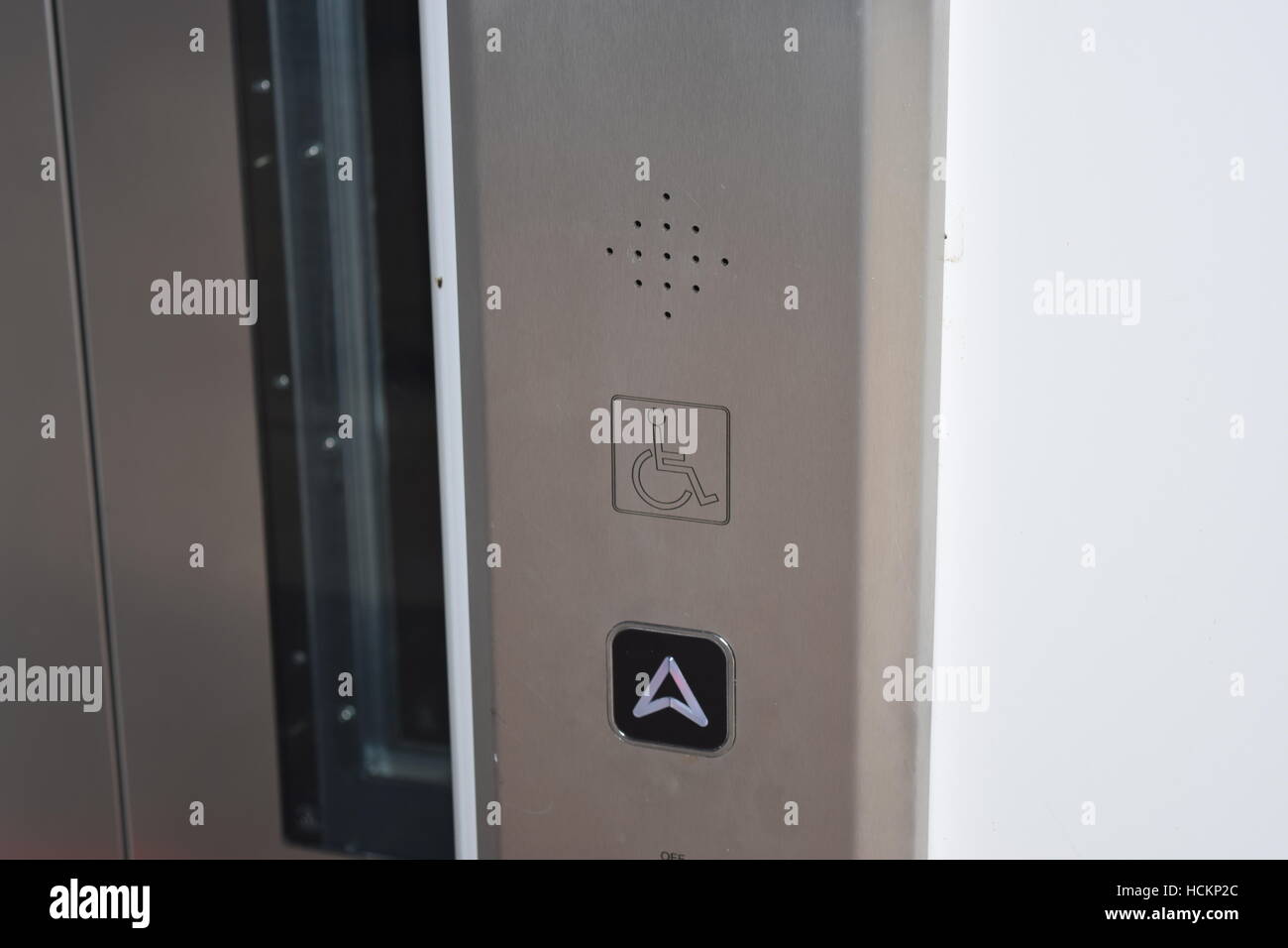 Signs and button on an elevator Stock Photo - Alamy