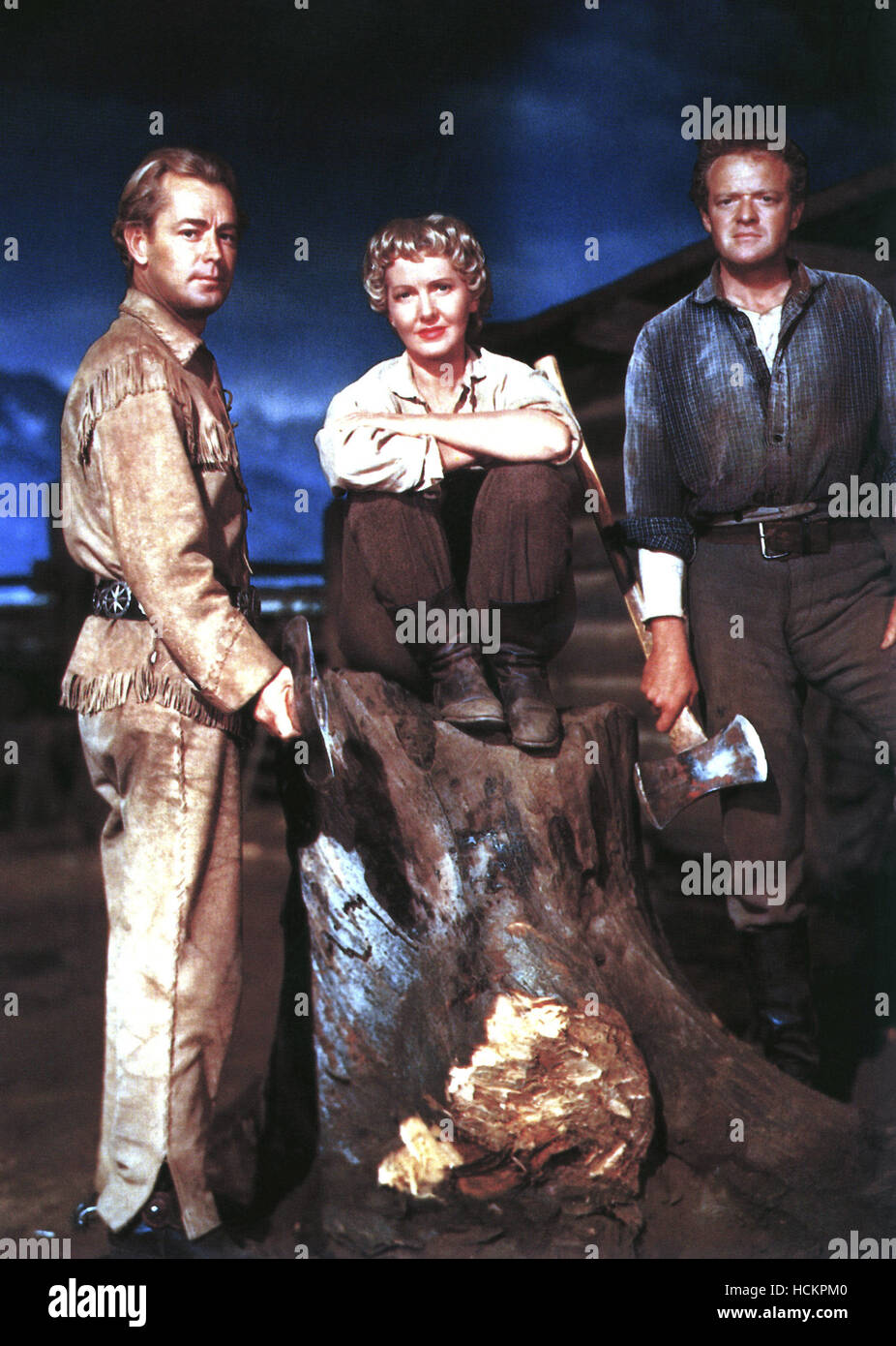 SHANE, Alan Ladd, Jean Arthur, Van Heflin, 1953 Stock Photo - Alamy