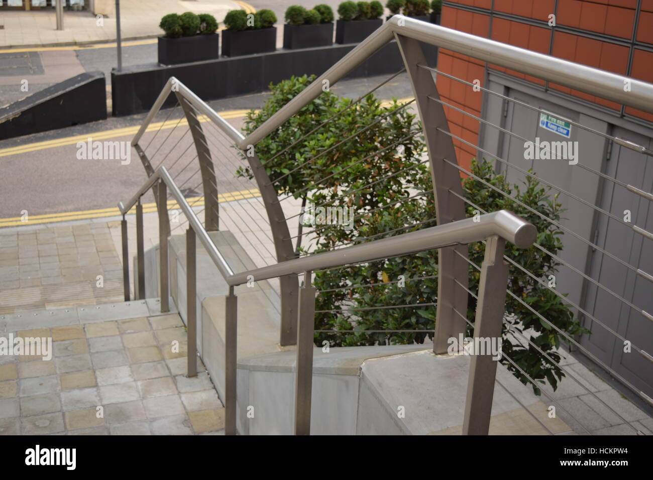 Yellow hand railings hi-res stock photography and images - Alamy