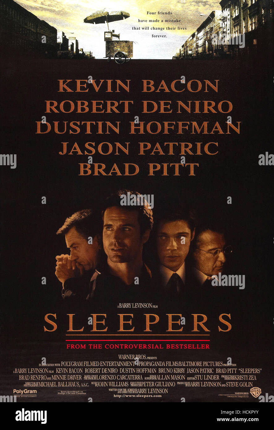 SLEEPERS, Canadian poster art, from left: Tommy Lee Jones, Jason Patric ...