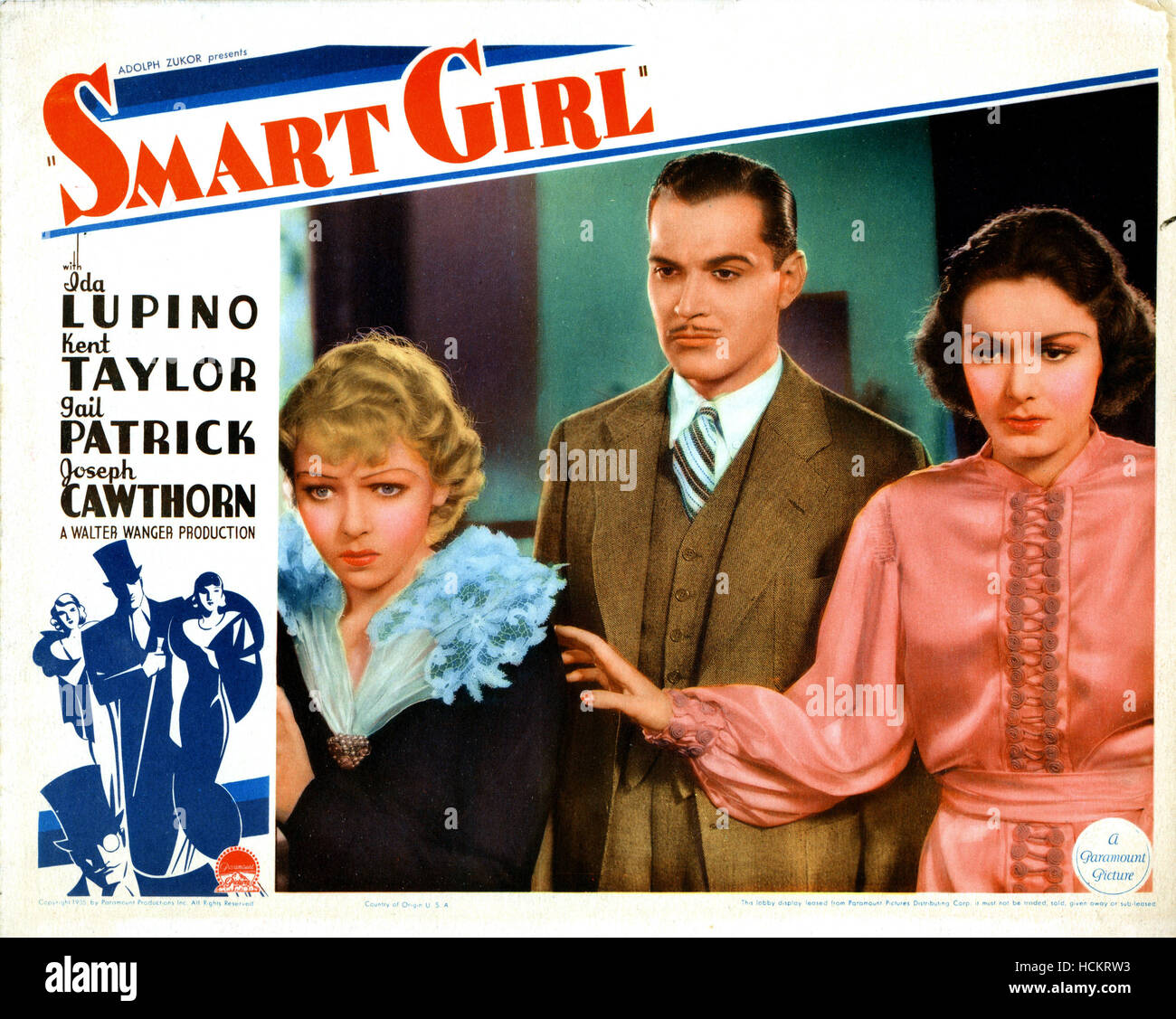 SMART GIRL, from left, Ida Lupino, Kent Taylor, Gail Patrick, 1935 ...