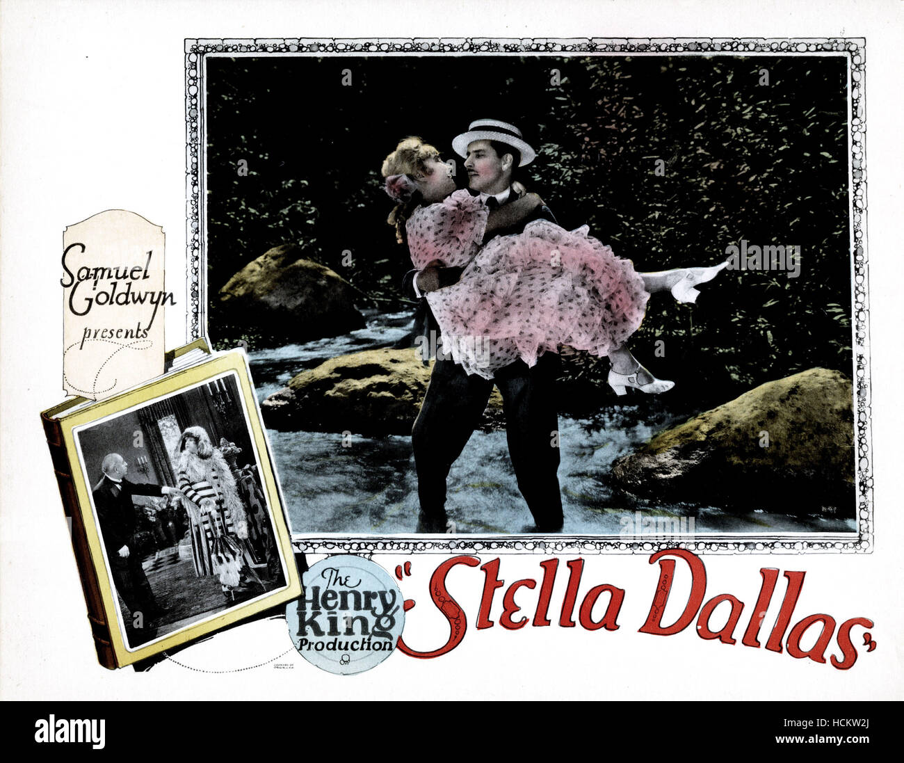 STELLA DALLAS, Ronald Colman, carrying Belle Bennett, 1925 Stock Photo ...