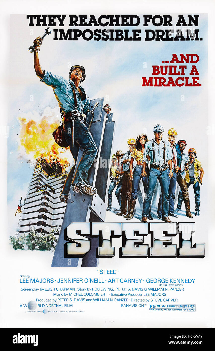 STEEL, US poster art, left and center: Lee Majors; left of center ...