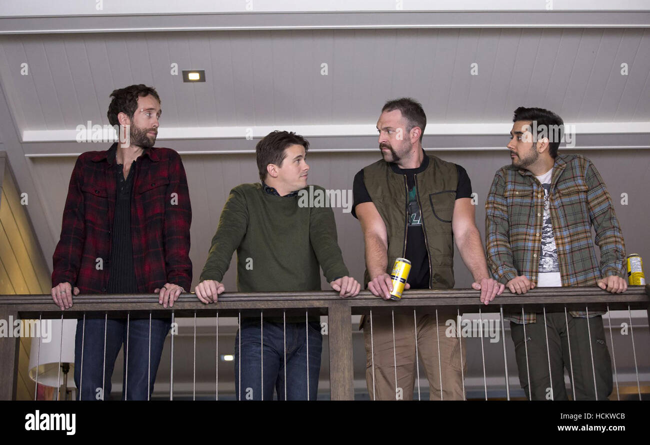 THE STEPS, from left: Steven McCarthy, Jason Ritter, Benjamin Arthur ...