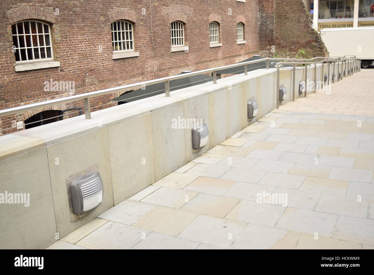 High terrace overlooking the buildings and roads Stock Photo - Alamy