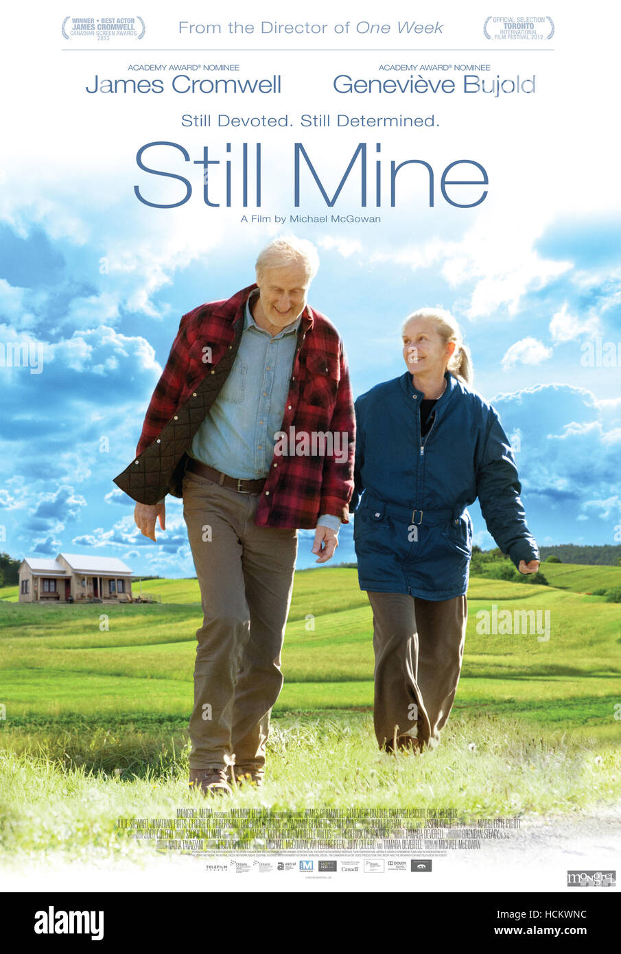 STILL MINE, Canadian poster art, from left: James Cromwell, Genevieve Bujold, 2012. ©Samuel ...