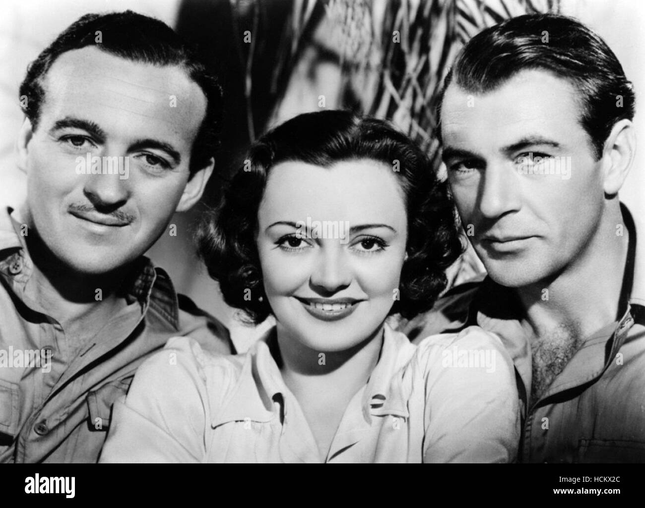 THE REAL GLORY, from left: David Niven, Andrea Leeds, Gary Cooper, 1939 ...