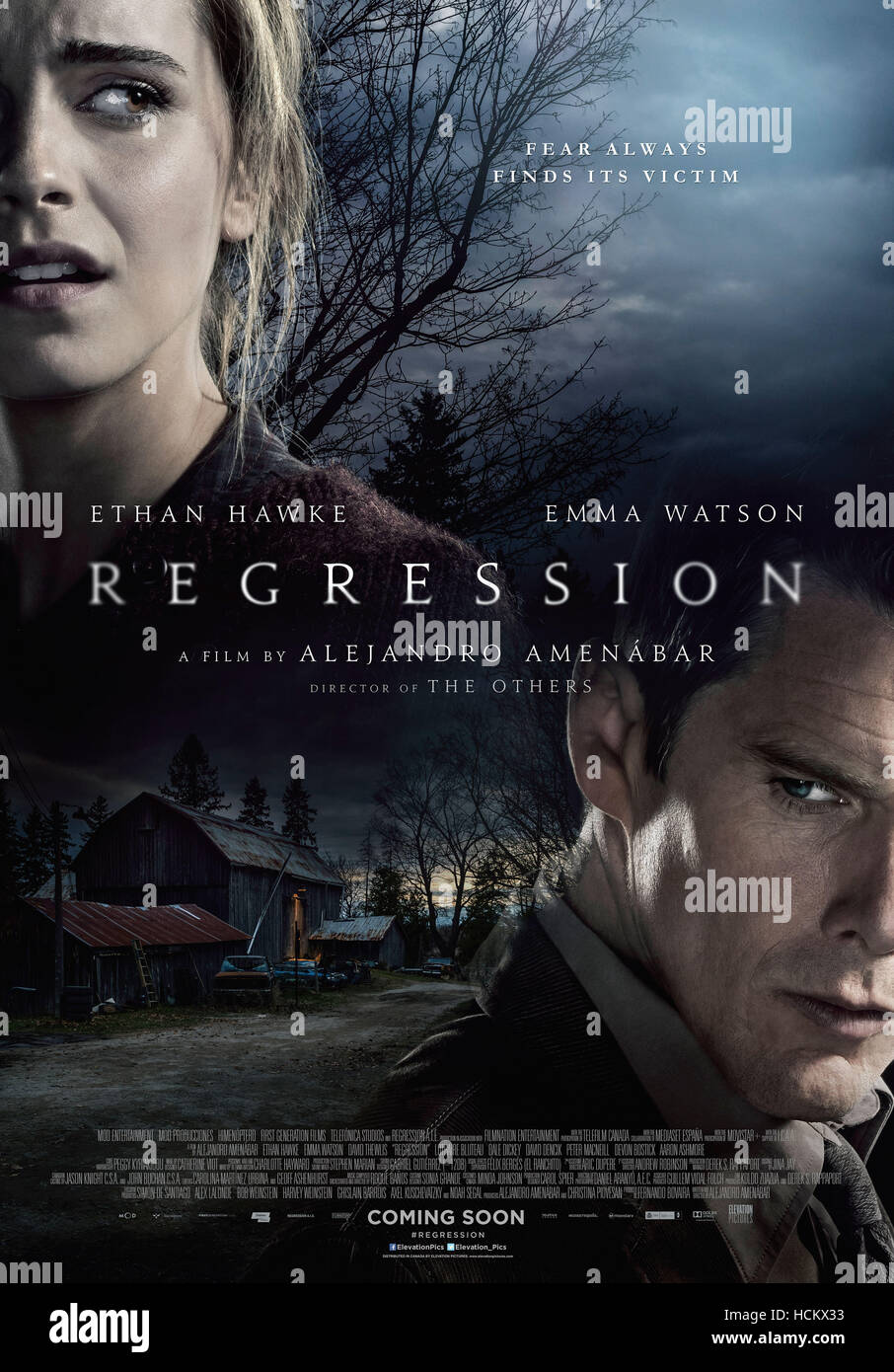 REGRESSION, (aka REGRESION), Canadian poster art, from top: Emma Watson ...