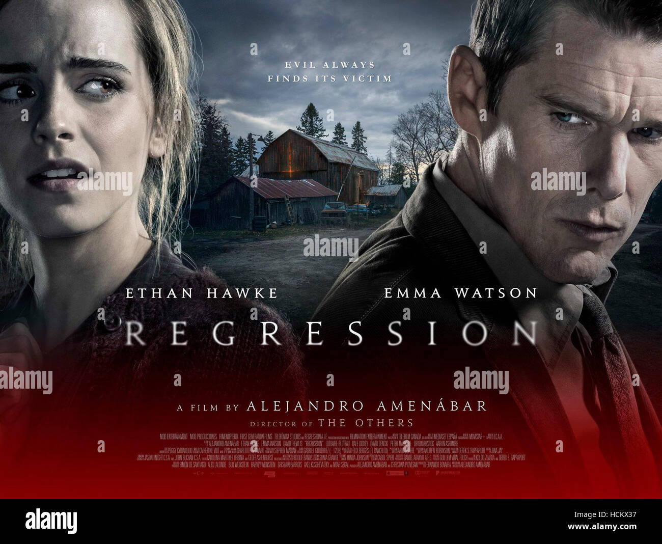 REGRESSION, (aka REGRESION), British poster art, from left: Emma Watson ...