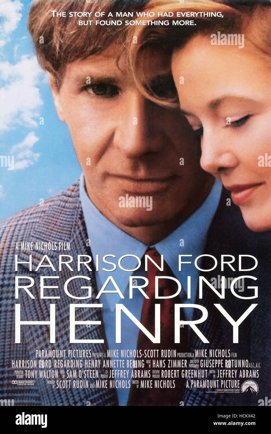 REGARDING HENRY, US poster art, from left: Harrison Ford, Annette ...