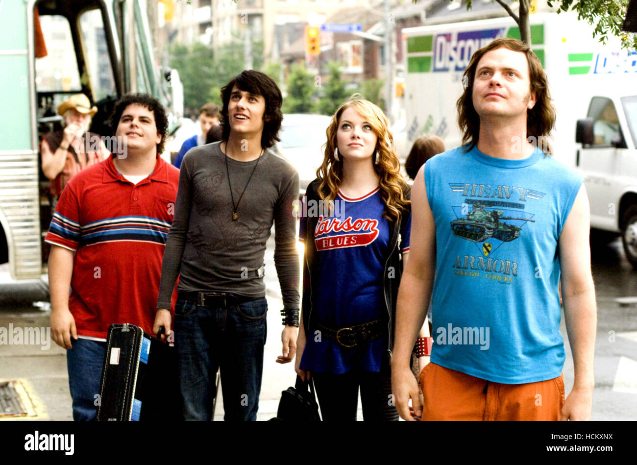 THE ROCKER, Josh Gad, Teddy Geiger, Emma Stone, Rainn Wilson, 2008. TM ...