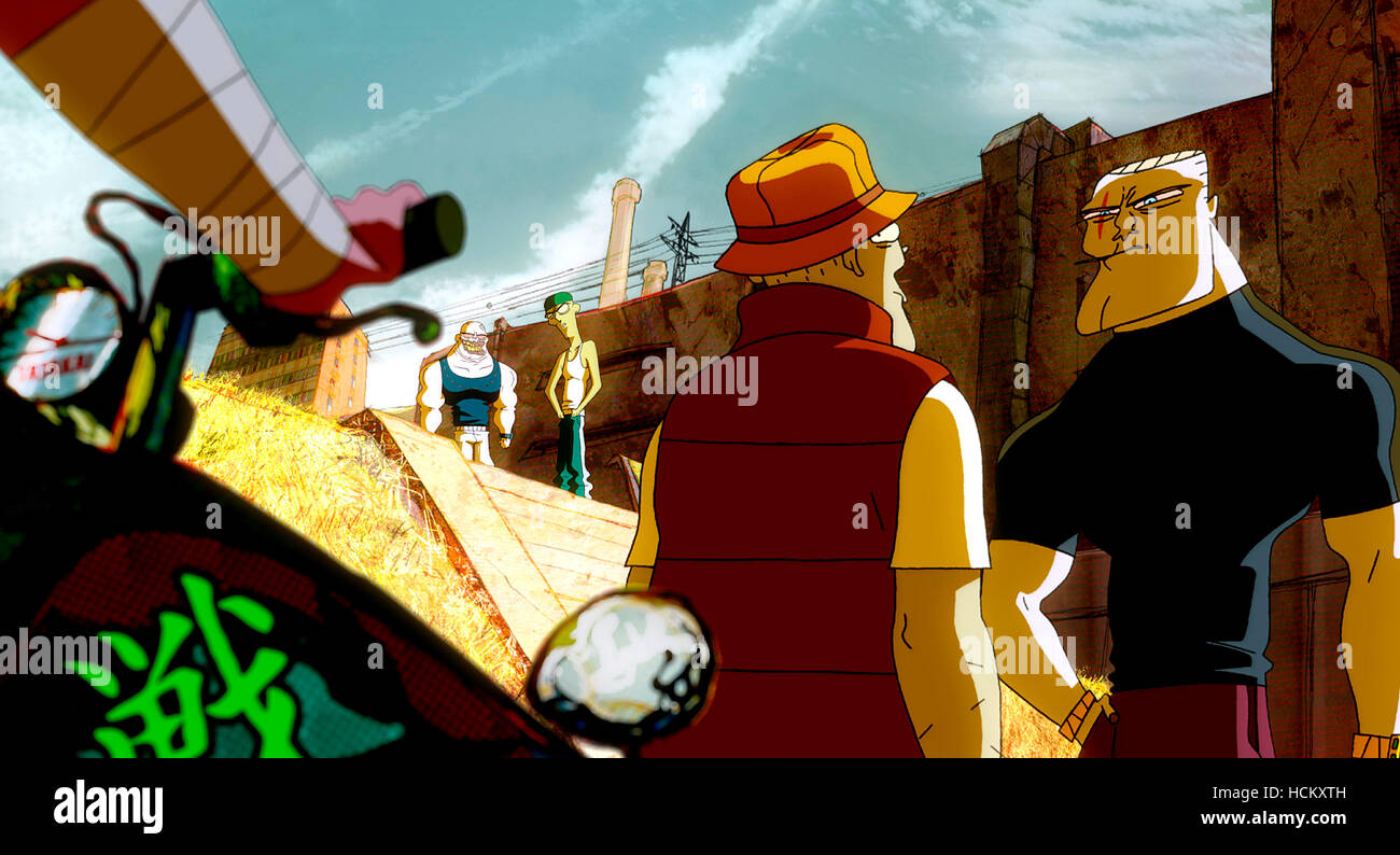 ROUND DA WAY, (aka LASCARS), Tony Merguez (center, voice: Vincent ...