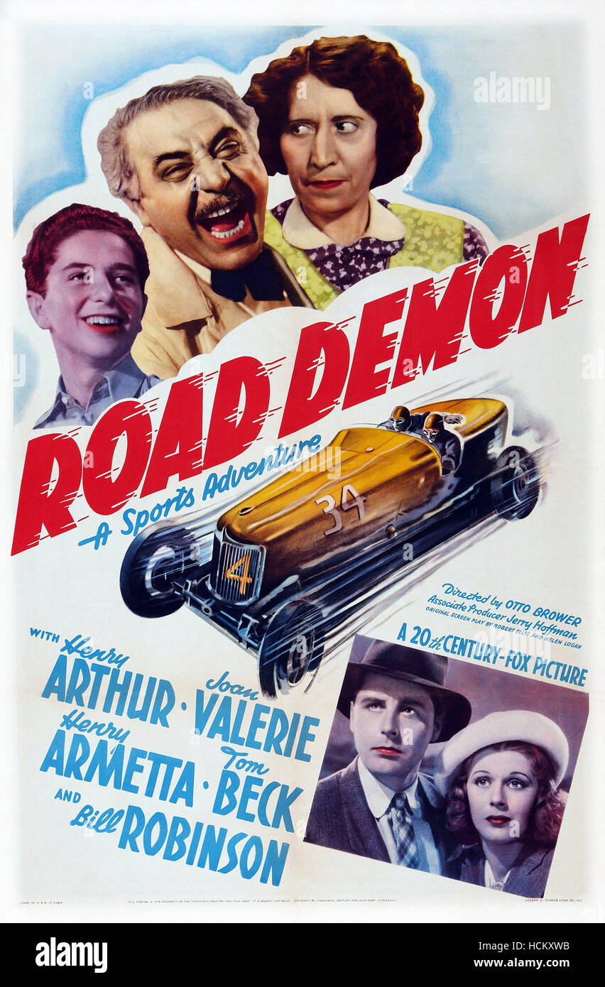 ROAD DEMON, US poster art, top from left: Johnnie Pirrone Jr., Henry ...