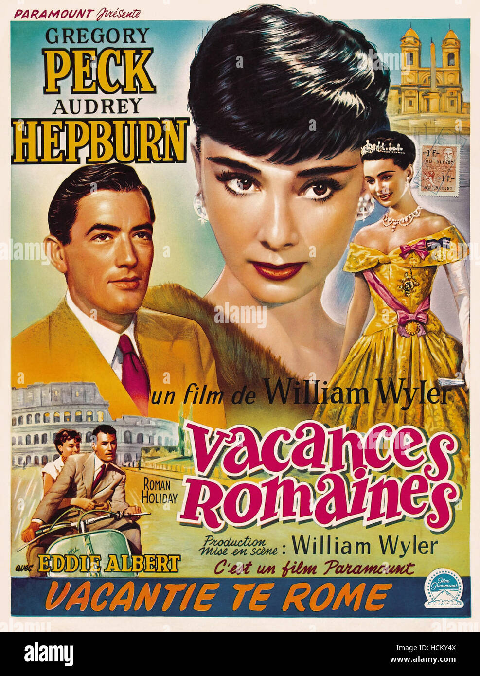 Audrey hepburn gregory peck poster hi-res stock photography and images ...