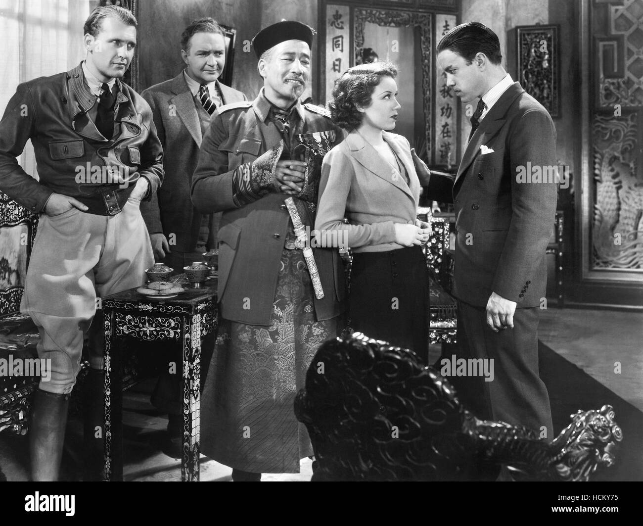 ROAMING LADY, Ralph Bellamy, Edward Gargan, Tetsu Komai, Fay Wray, Paul ...