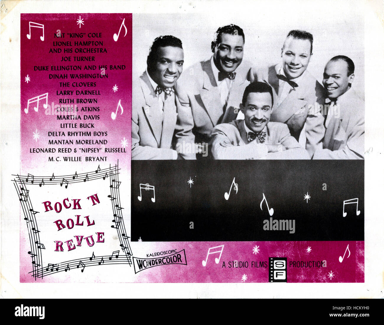 ROCK 'N' ROLL REVUE, Delta Rhythm Boys, 1955 Stock Photo - Alamy
