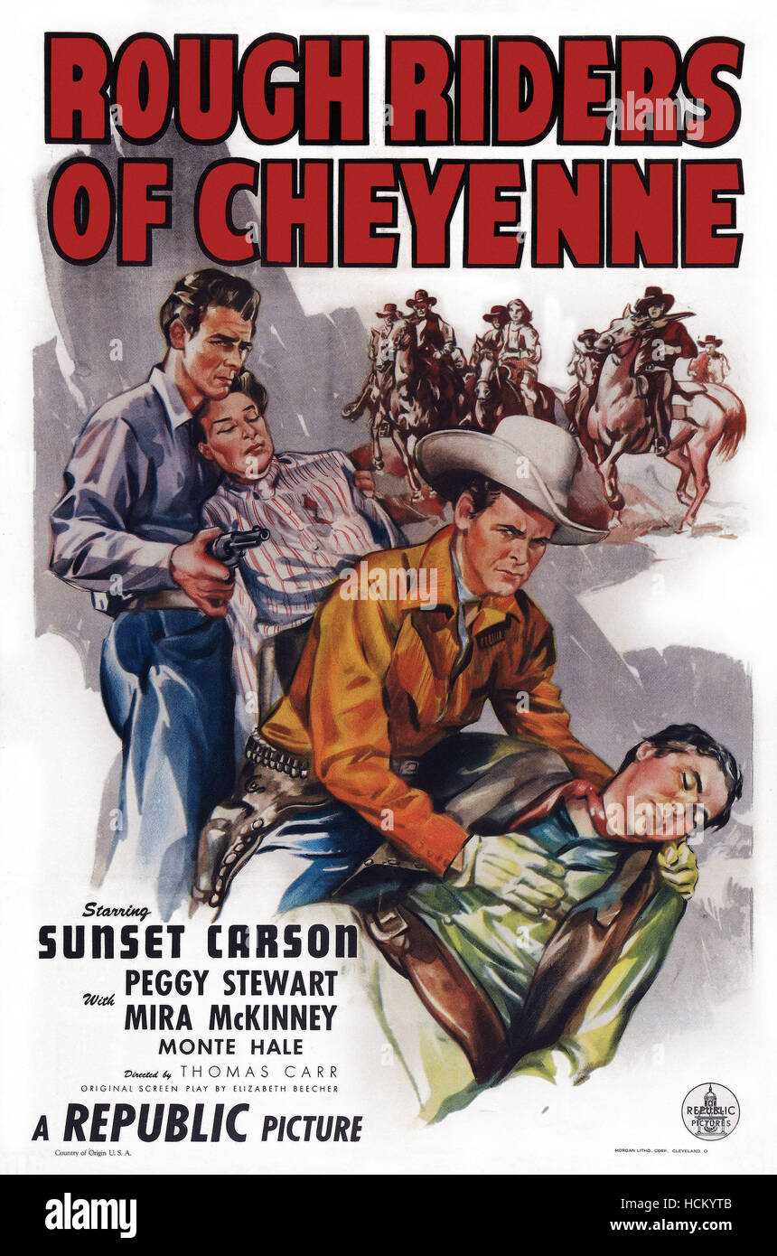 ROUGH RIDERS OF CHEYENNE, US poster art, second left: Mira McKinney ...