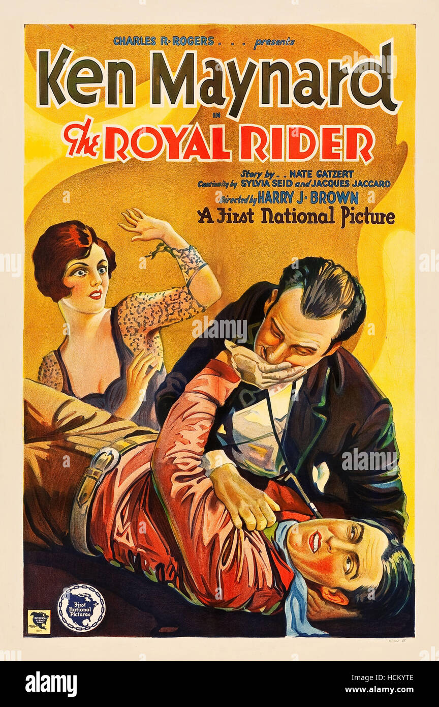 THE ROYAL RIDER, US poster art, left: Olive Hasbrouck; bottom: Ken ...