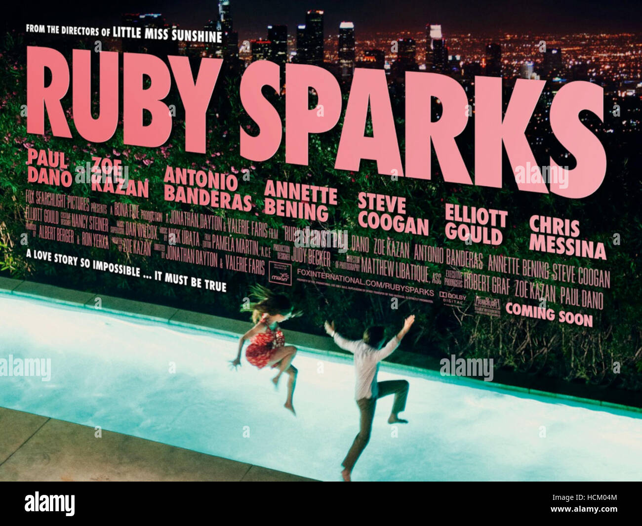 RUBY SPARKS, British poster, l-r: Zoe Kazan, Paul Dano, 2012. TM and ...