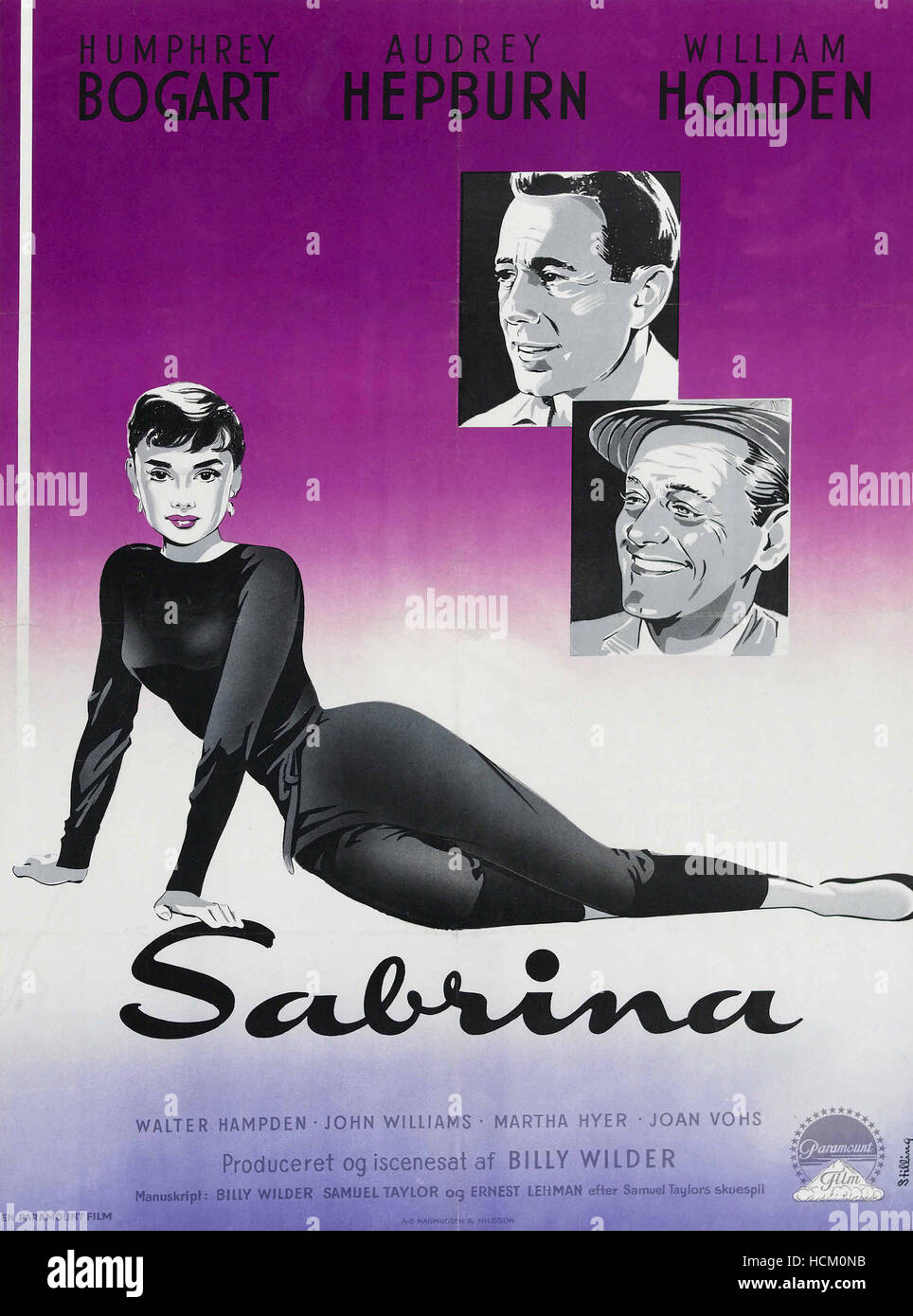 SABRINA, Audrey Hepburn, Humphrey Bogart, William Holden, 1954 Stock Photo - Alamy