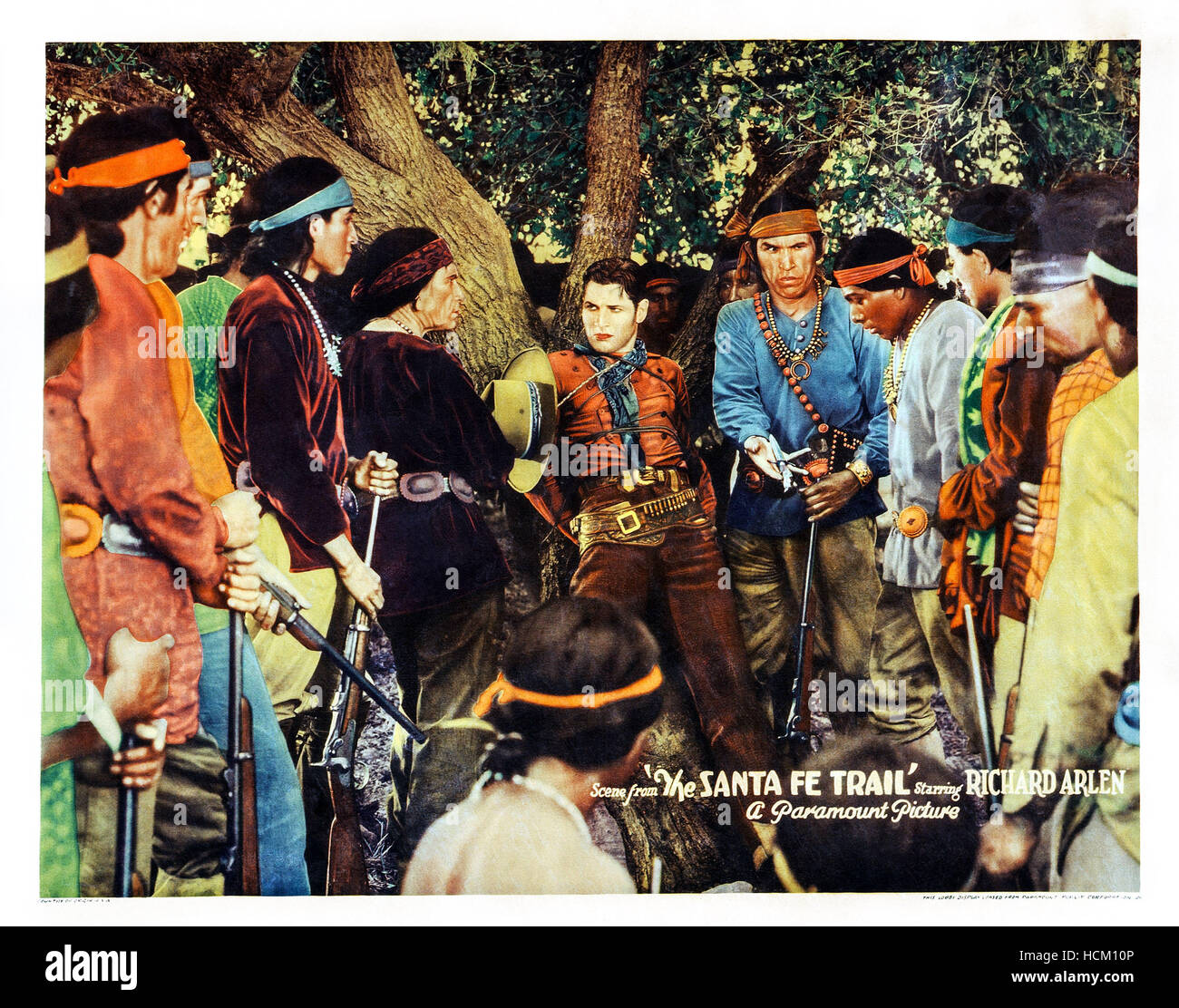 THE SANTA FE TRAIL, US poster art, center: Richard Arlen, 1930 Stock ...