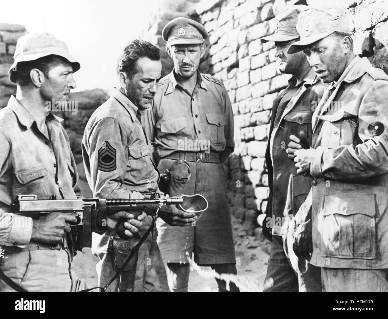 SAHARA, Bruce Bennett, Humphrey Bogart, Richard Nugent, 1943 Stock ...