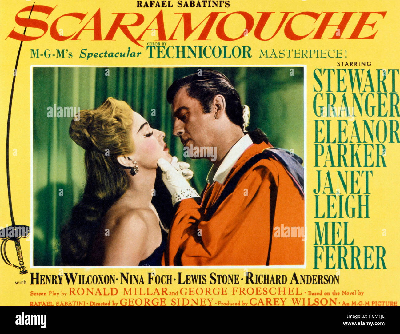 SCARAMOUCHE, from left: Eleanor Parker, Stewart Granger, 1952 Stock ...