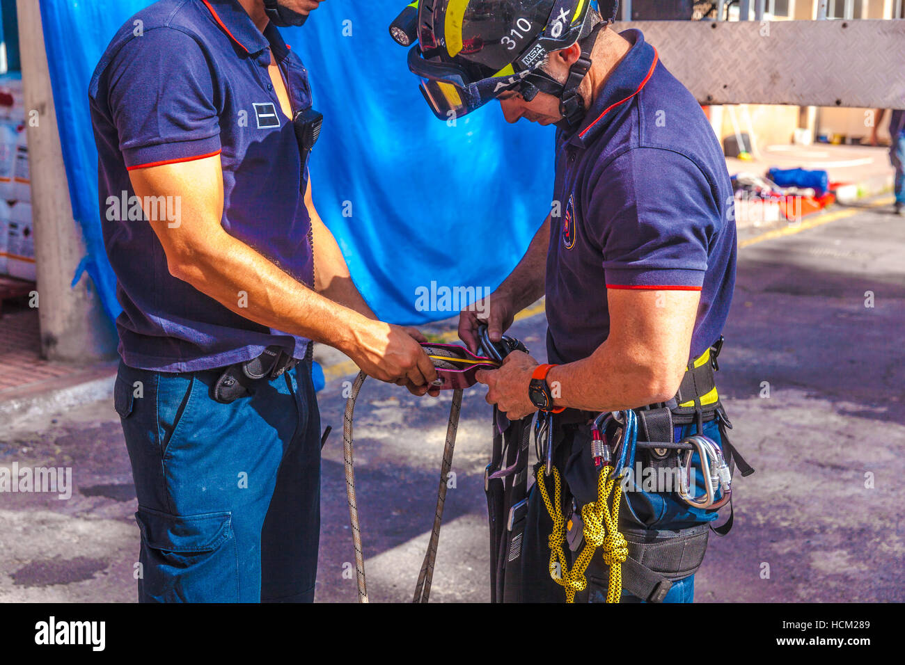 Fire station workers hi-res stock photography and images - Alamy
