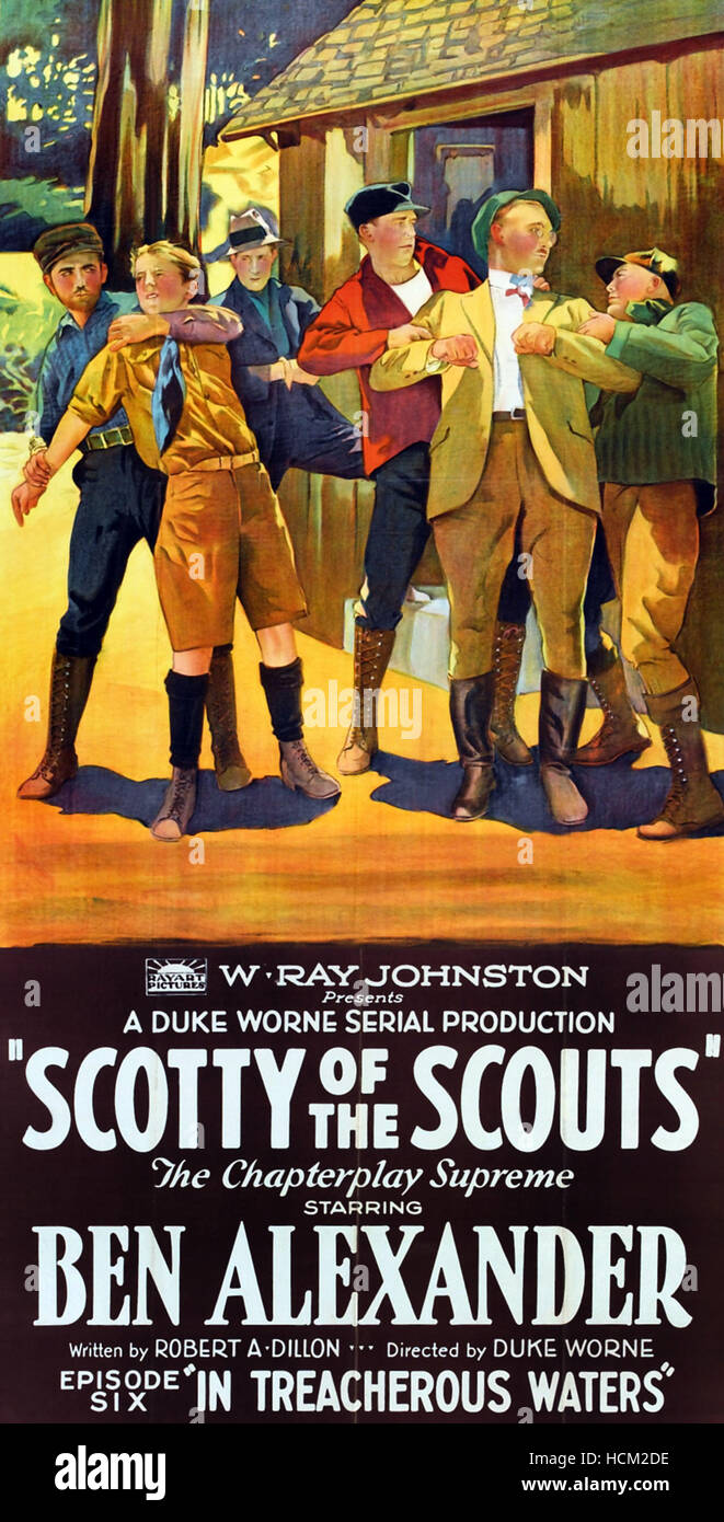 SCOTTY OF THE SCOUTS, Ben Alexander (second from left), chapter 6, 'In ...